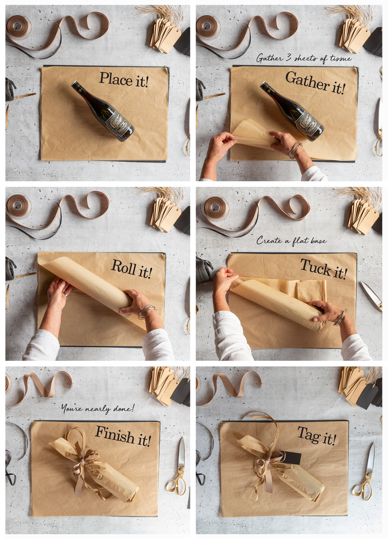 How To Wrap A Bottle In Tissue Paper 5 Simple Steps To Gift Wrap